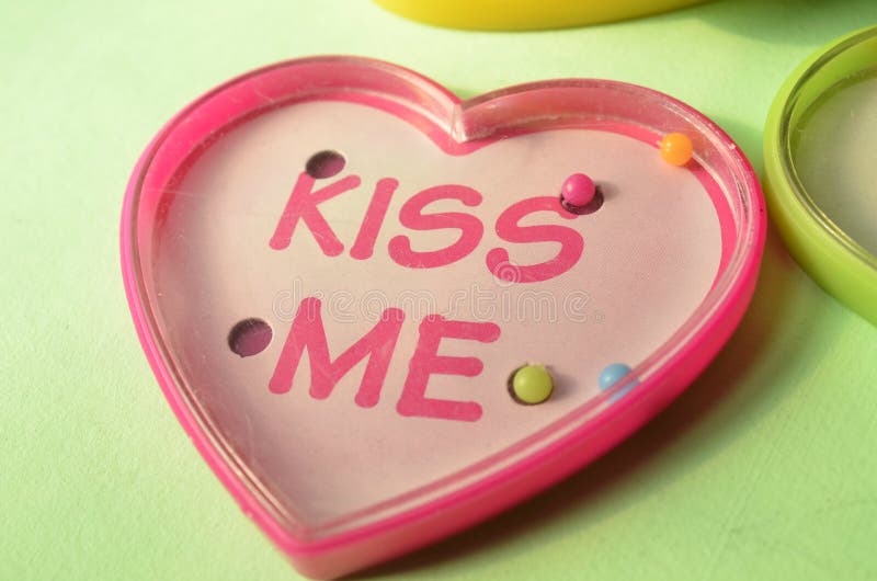 Heart Shape Plastic Toy Bead Games with Text Editorial Image - Image of ...