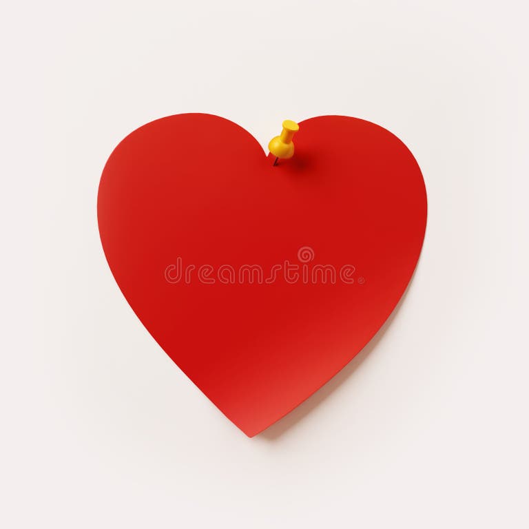 Heart shape Post-it Note stock photo. Image of sticky - 28773354