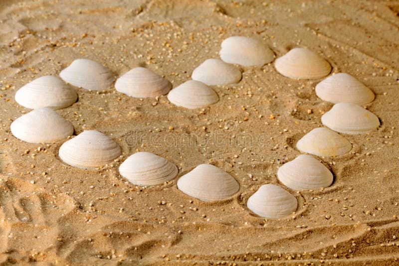 Heart Shape from Sea Shells Stock Image - Image of romantic, proof ...
