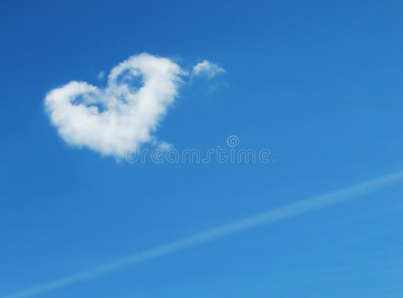 Heart shape in sky stock photo. Image of heart, love - 10849070