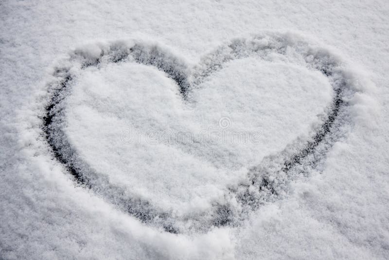 Snow heart stock image. Image of frozen, winter, arctic - 23049141