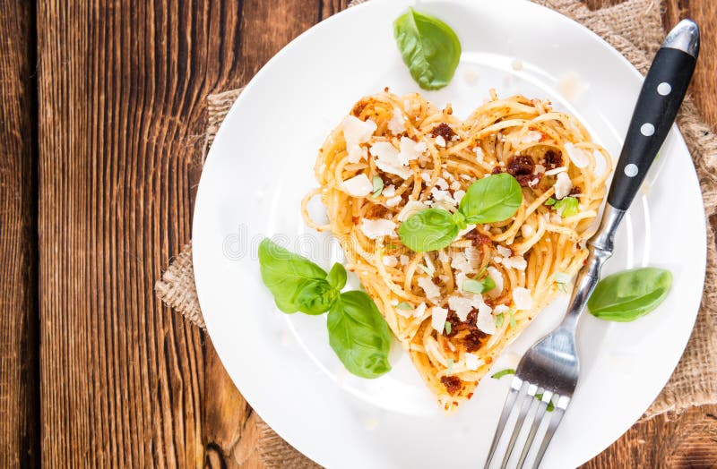 Heart Shape Spaghetti stock photo. Image of dried, macaroni - 45906596