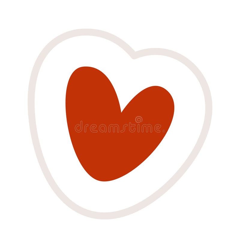 Heart Shape Sticker stock vector. Illustration of graphic - 284231019