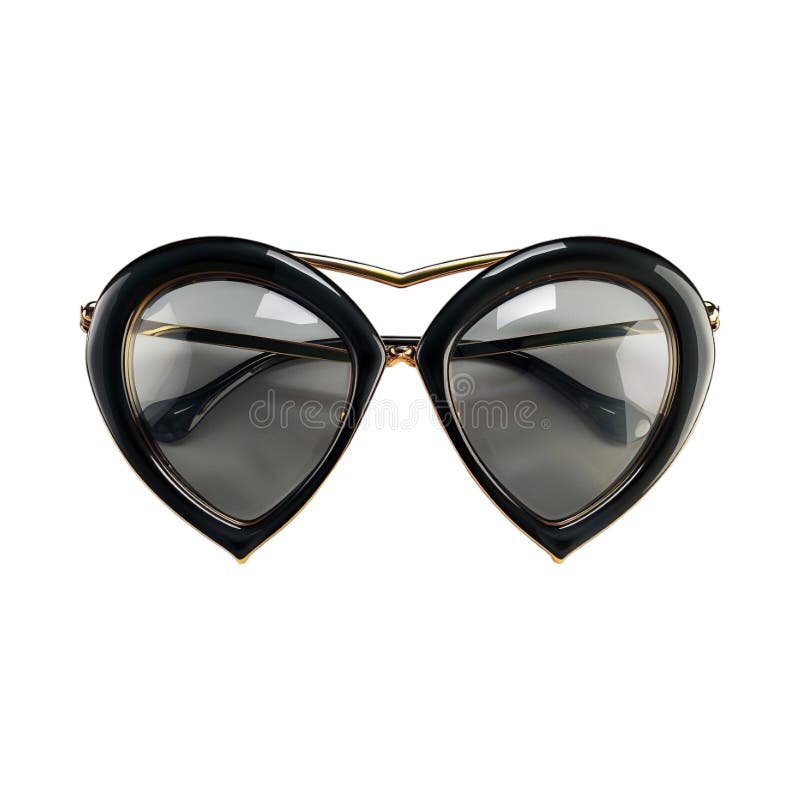 Heart Shape Sun Glasses on Transparent Background - Ai Generated Stock ...