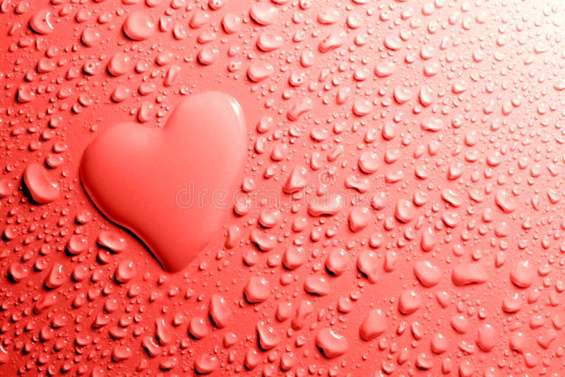 Heart as a rain drop stock photo. Image of drops, drop - 8183772
