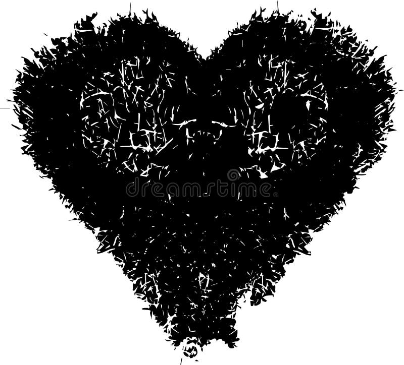 Heart Shape Isolated on White Background Stock Illustration ...