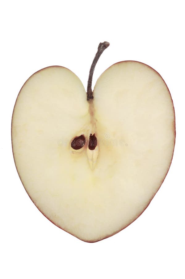 Heart Shaped Apple stock image. Image of isolated, safe - 586447