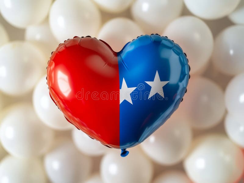 Floating White Heart Glossy Red Contrast Stock Photos - Free & Royalty ...