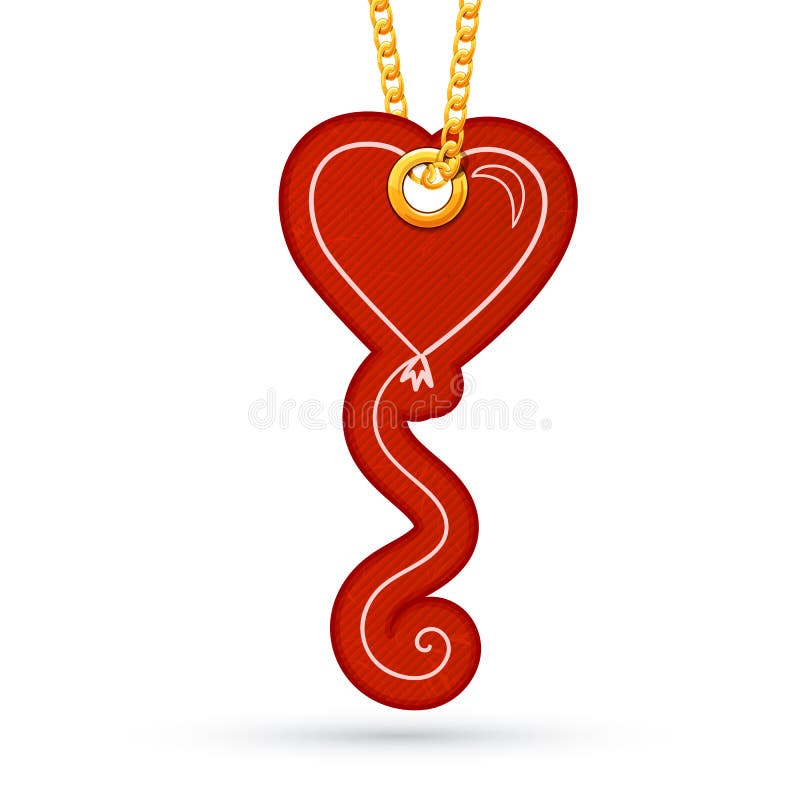 Heart Shaped Balloon. Label Tag Hanging on Golden Stock Vector ...