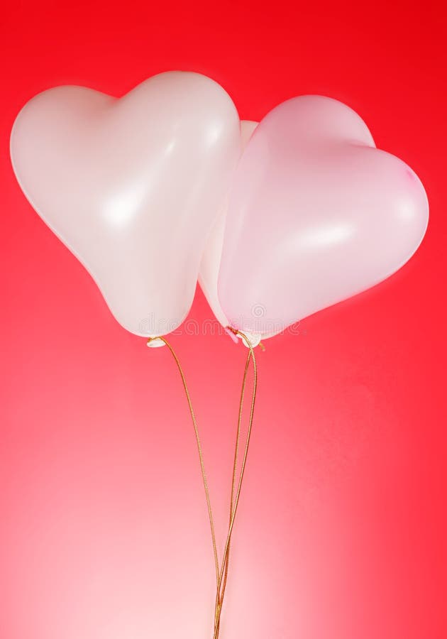 Heart shaped balloons stock image. Image of present, happy - 42628497
