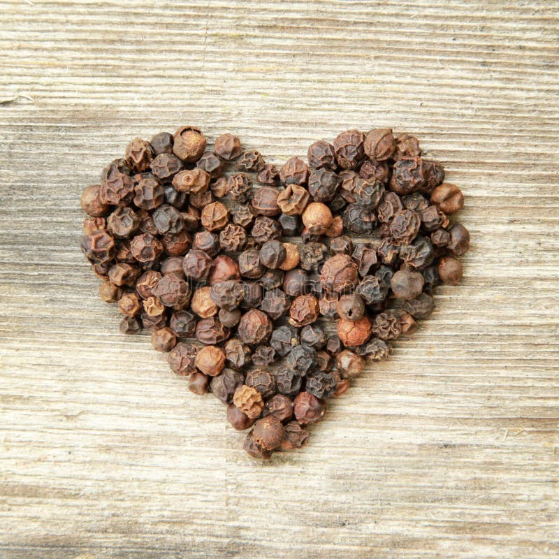 Heart shaped black pepper stock image. Image of heart - 41481781