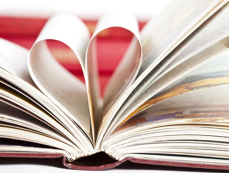Heart from book pages stock image. Image of creative - 49161809