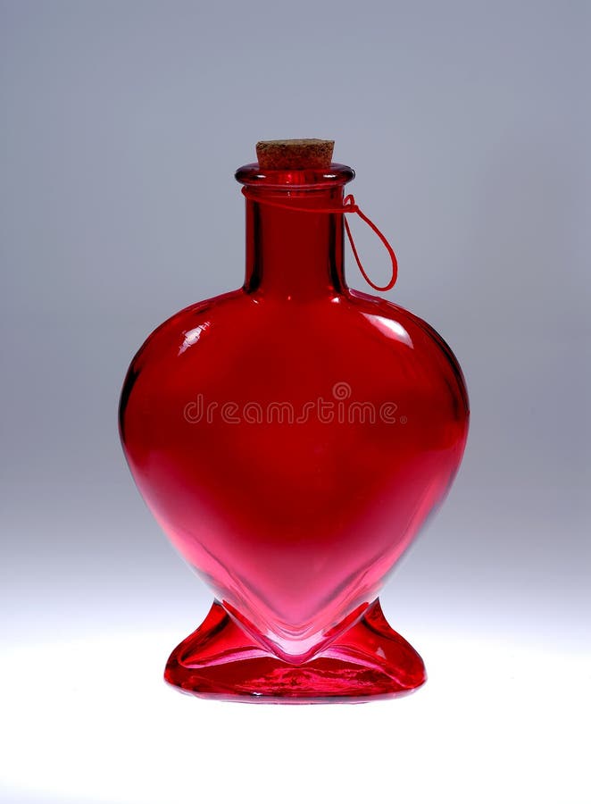 Heart Shaped Bottle stock photo. Image of liquor, shape - 1367210