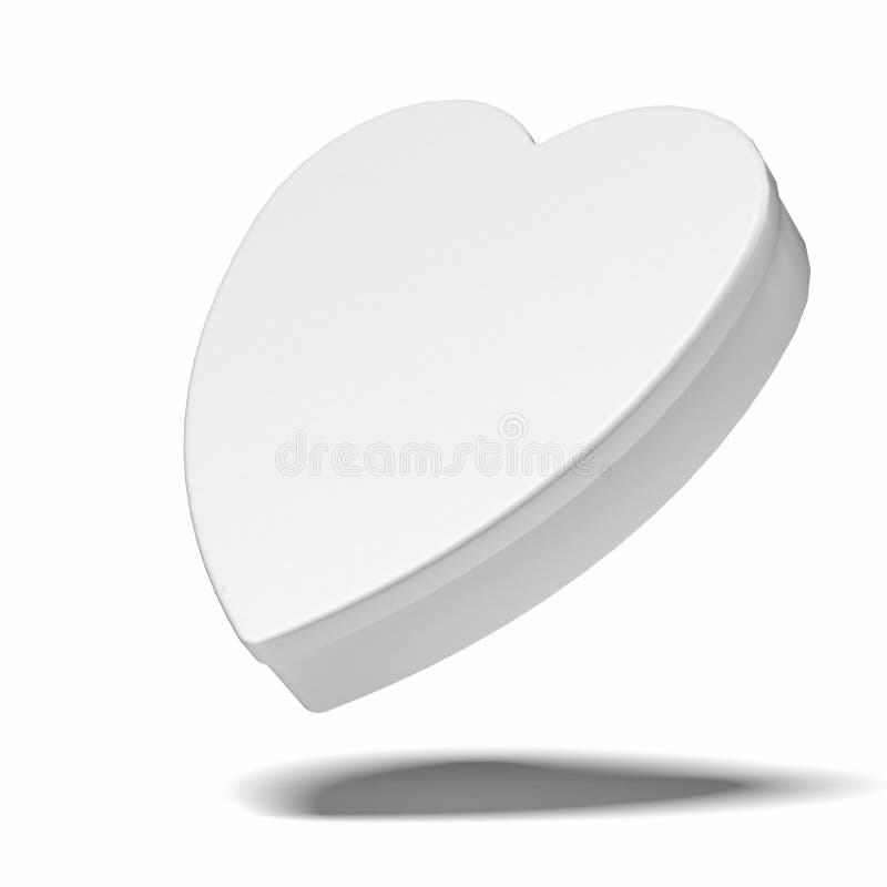 Present Box Symbol in Red Heart Banner Stock Illustration ...