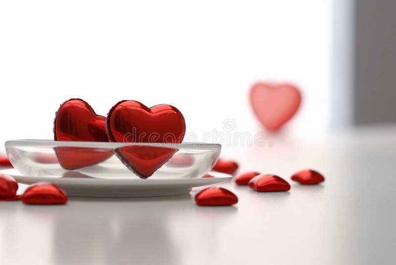 Heart Shaped Box with Ribbon Heart in a Box Heart Shaped Box Stock ...