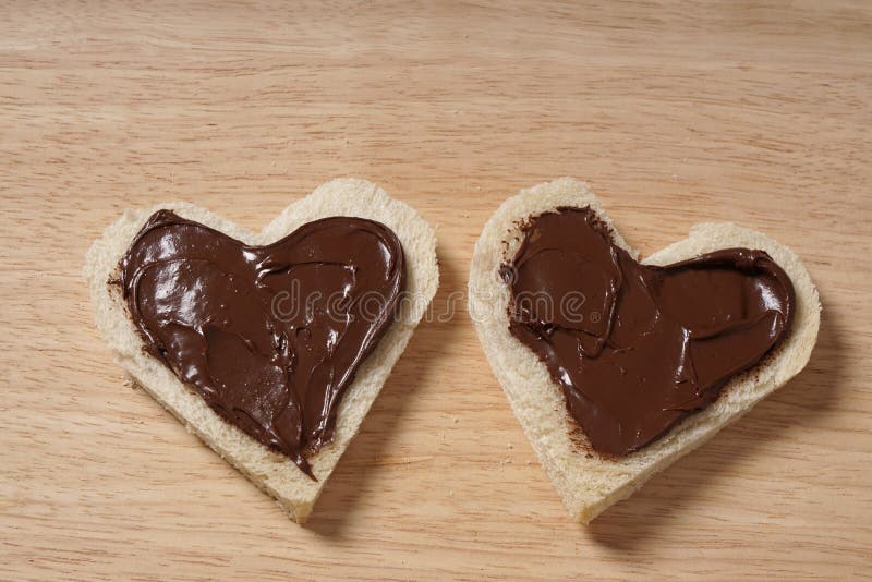 Heart Shaped Bread Valentines Day Concept Stock Image - Image of ...