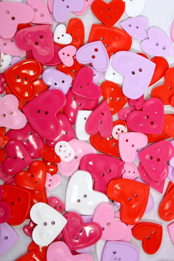 Heart shaped buttons stock image. Image of concept, white - 44516685