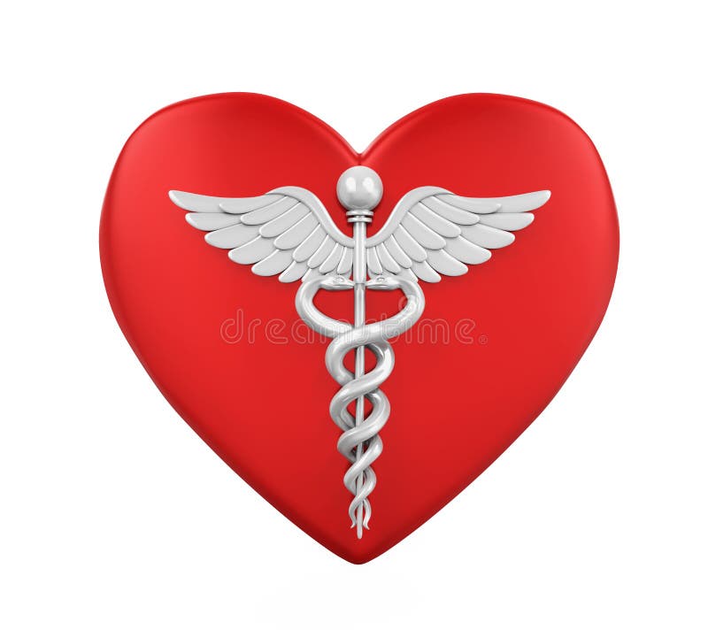 Caduceus Medical Symbol stock illustration. Illustration of caduceus ...
