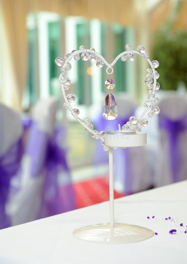 Heart shaped candle holder stock image. Image of jewels - 27301451