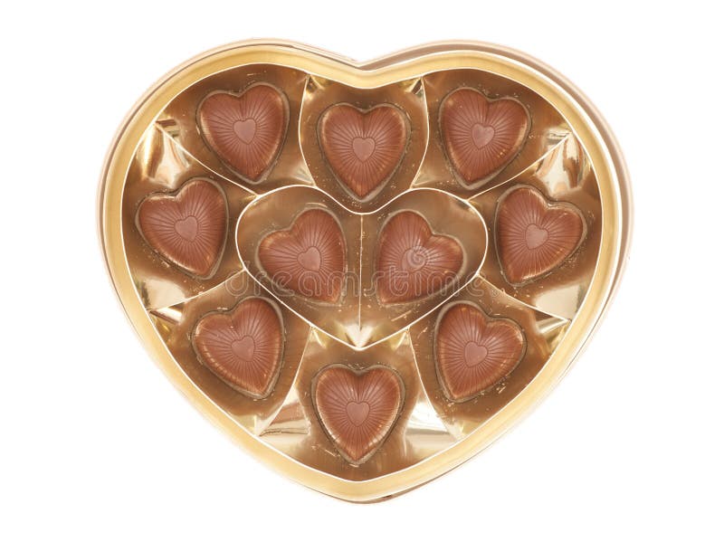 Heart Shaped Candy Box for Valentine S Day Stock Image - Image of ...