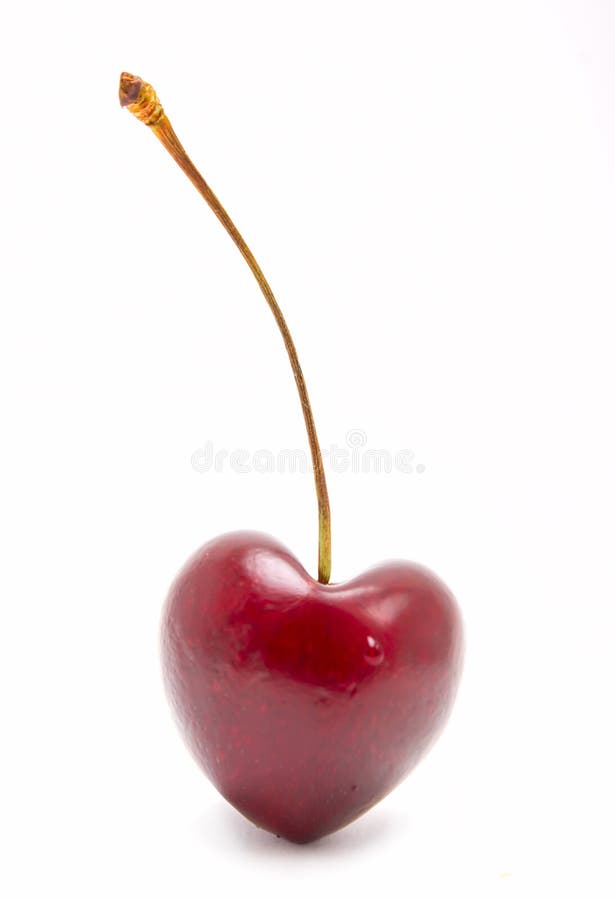 Heart-shaped cherry stock image. Image of passion, juicy - 9961549