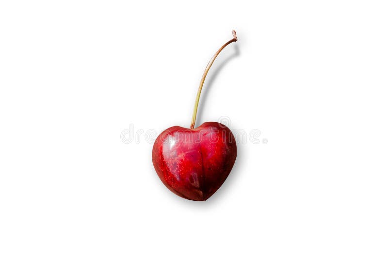 Heart-shaped cherry stock photo. Image of beautiful, ripe - 43560046