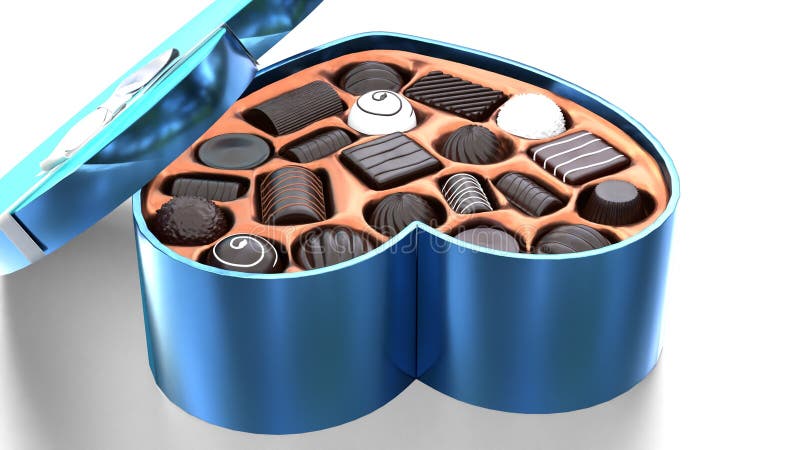 Heart shaped chocolate box stock image. Image of hamburger - 374115865