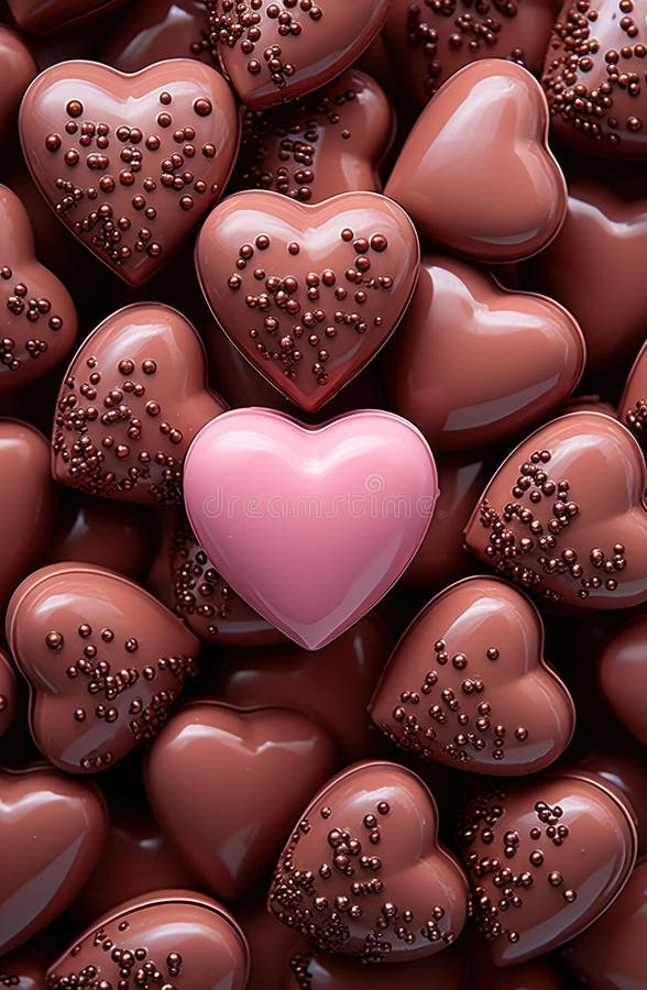Heart Shaped Chocolate Candy Heart Shaped Chocolate Candies Heart ...