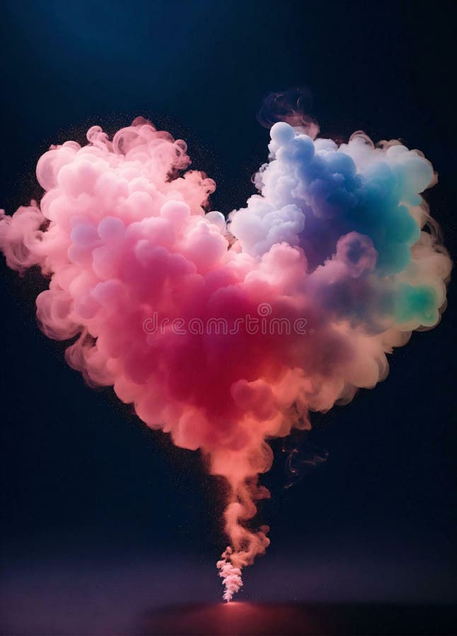 Heart Shaped Clouds Heart of Clouds Heart Shaped Cloud Stock ...