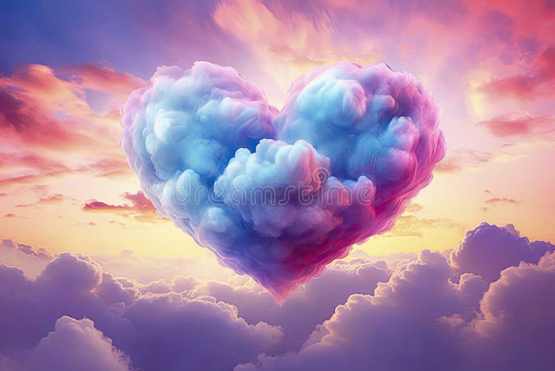 Heart Shaped Clouds Heart Shaped Cloud Heart in the Sky Stock ...