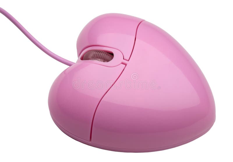 Heart-Shaped Computer Mouse Stock Photo - Image of optical, love: 17877000