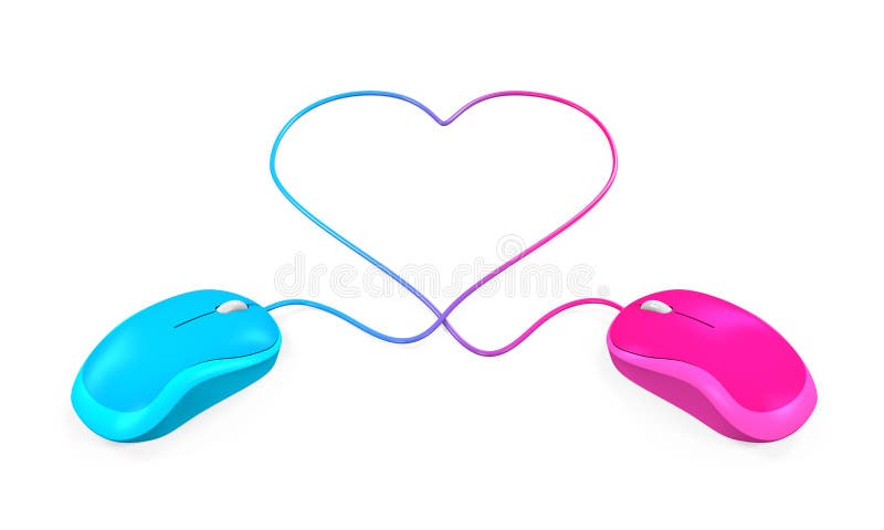 Heart Shaped Computer Mouse Stock Illustrations – 63 Heart Shaped ...