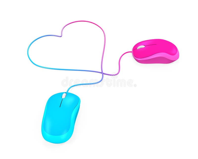 Heart Shaped Computer Mouse Stock Illustrations – 45 Heart Shaped ...