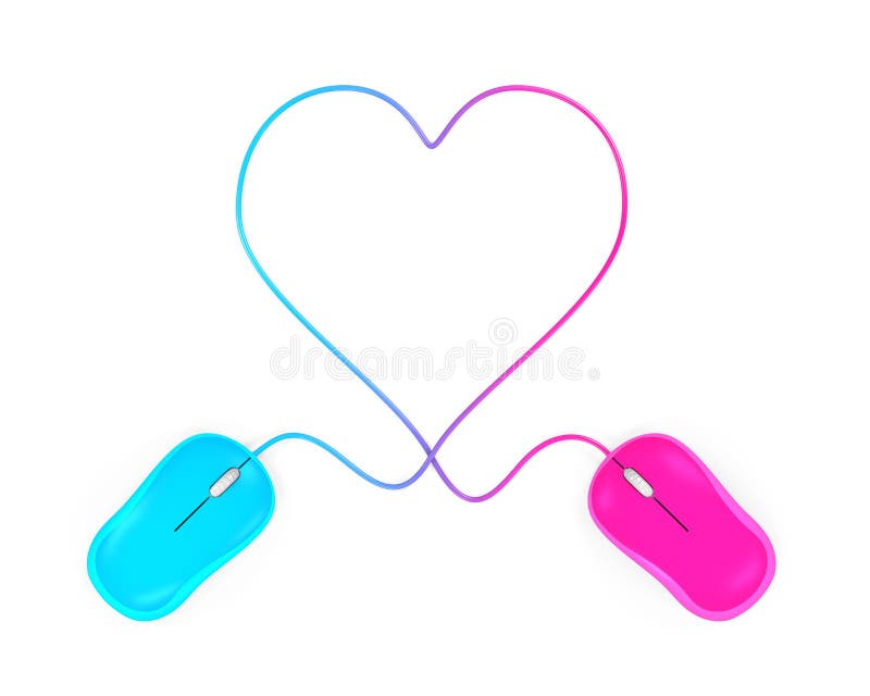Heart Shaped Computer Mouse Stock Illustrations – 63 Heart Shaped ...