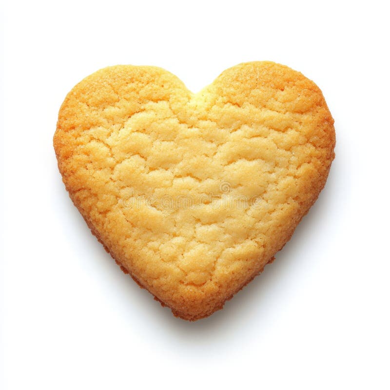 Heart Shaped Cookie Isolated Against White Transparent Stock Background ...