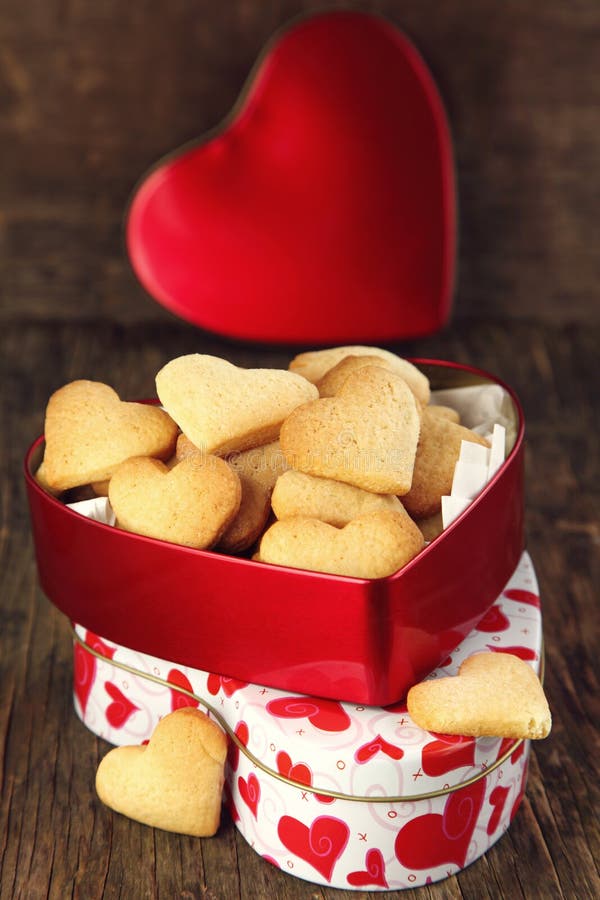 Heart shaped cookies stock image. Image of sugar, tasty - 34306901