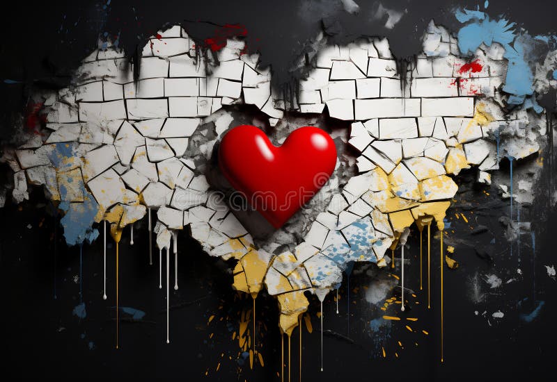 Heartbreak Explosion: Unleashed Emotions Stock Image - Image of ...