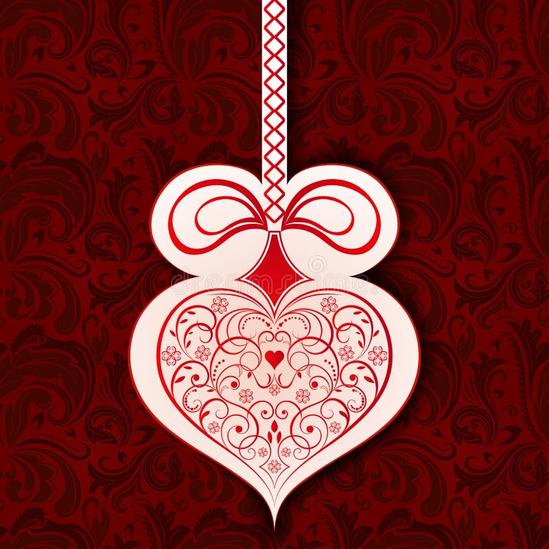 Heart Shaped Design Element Stock Vector - Illustration of decoration ...