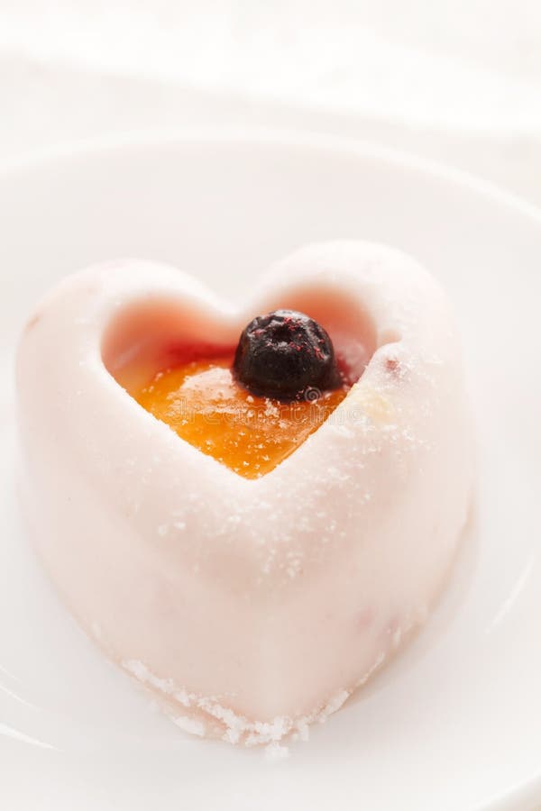 Heart-shaped dessert stock photo. Image of shape, snack - 28066302