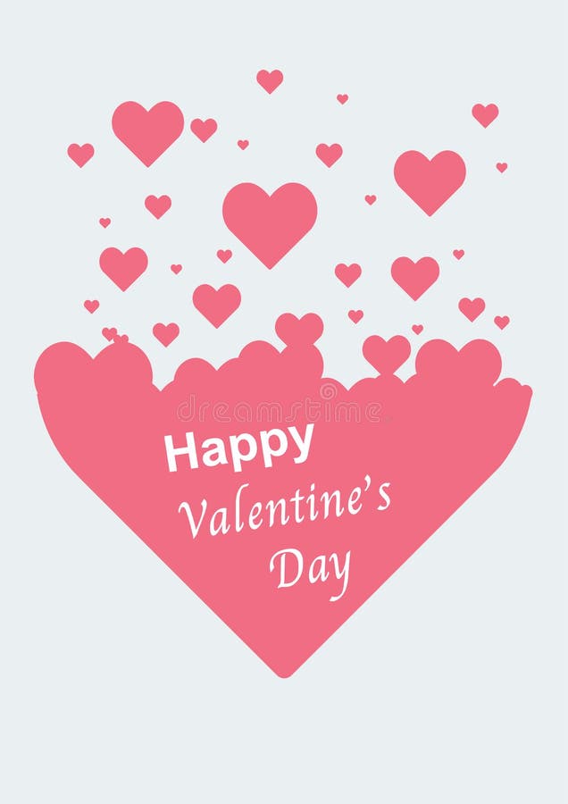 Heart shaped stock vector. Illustration of pink, happy - 208400203