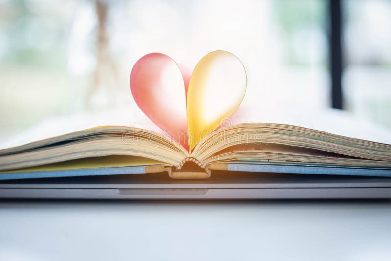 A Heart Shaped Folded Paper Representing Pink Love Stock Photo - Image ...