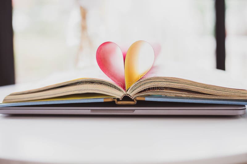 A Heart Shaped Folded Paper Representing Pink Love Stock Image - Image ...
