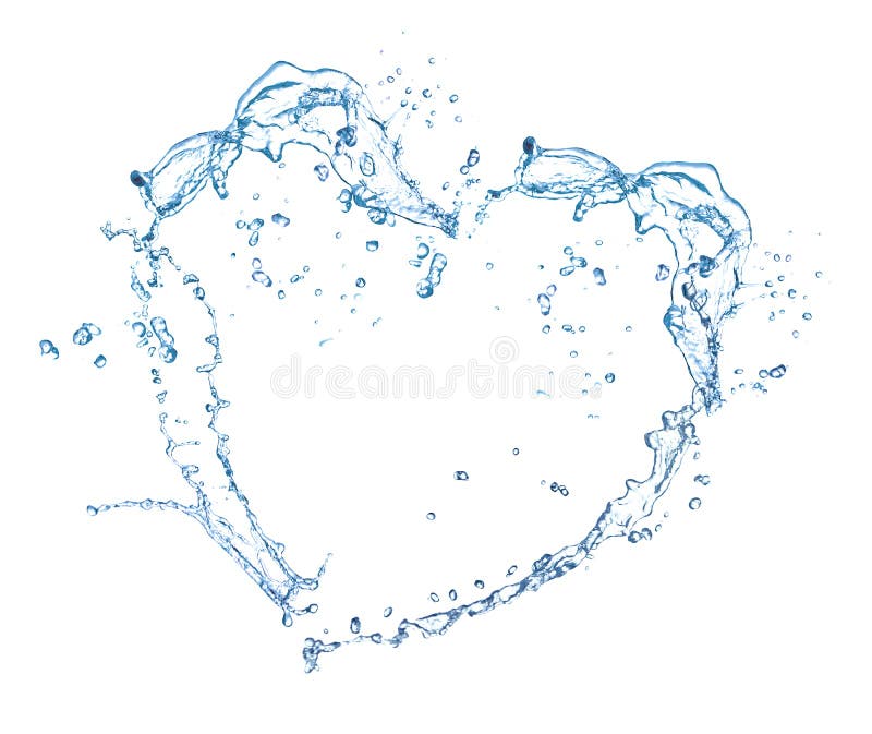 Water Splash Heart stock vector. Illustration of hygiene - 24385935