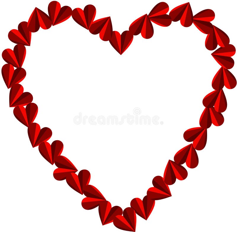 Heart shaped frame stock vector. Illustration of isolated - 55500234