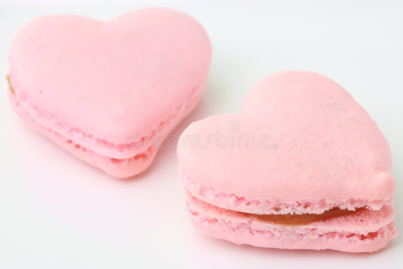 Heart Shaped French Macaroons Stock Image - Image of macaroons ...