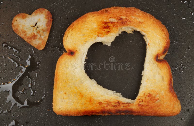 Heart shaped fried bread stock image. Image of snack - 26258553