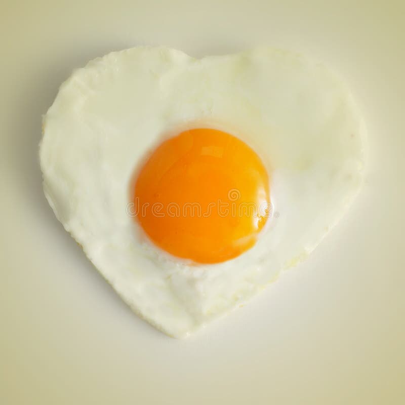 Heart Shaped Fried Egg Retro Effect Stock Photos - Free & Royalty-Free ...