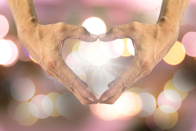 Heart shaped hand symbol. stock image. Image of frame - 60914381