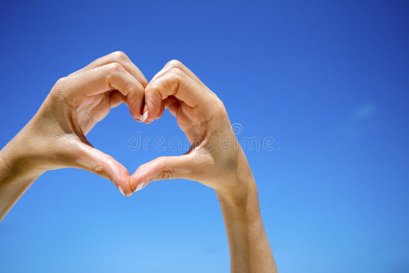 Heart shaped hands. stock image. Image of emotion, hands - 61278967