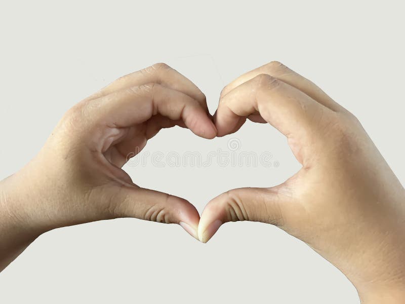 Heart-shaped Hands are Symbolized As Affection and Love Stock Photo ...